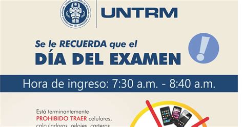 Resultados Del Examen De Admision Untrm 2016 I Del 06 De Marzo Del 2016