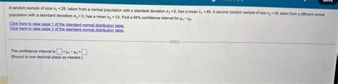 solved population with a standard deviation σ2 3 has a mean