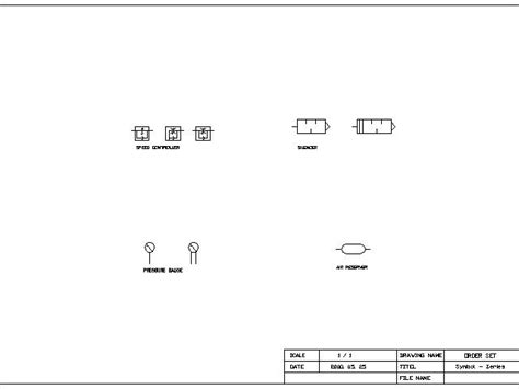 공압 도면 작업시 필요한 공압 부품 Symbol 도면입니다 기술랩