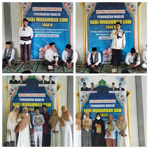 Perayaan Maulid Nabi Muhammad Saw 1444 H Di Mtsn 2 Mataram Mts