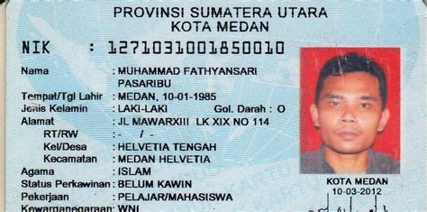 Detail Contoh Ktp Medan Koleksi Nomer 12