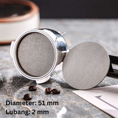 Jual Puck Screen Espresso Portafilter Mesh Reusable 150 Micron Di
