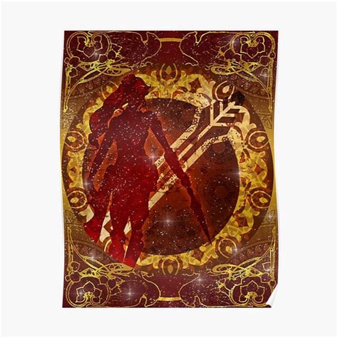 Rwby Deco Circle Pyrrha Nikos Premium Matte Vertical Poster Sold By