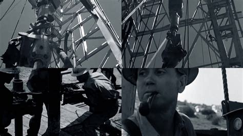 石油开采钻探钻井平台 视频素材下载