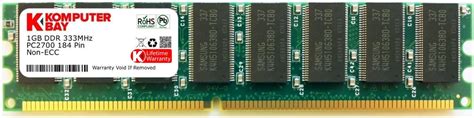 Komputerbay 1GB DDR DIMM (184 PIN) 333Mhz PC2700 masaüstü bellek ...