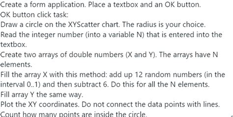 Create A Form Application Place A Textbox And An OK Chegg Com