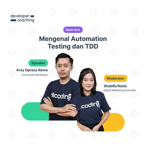 Devcoach 136 Back End Mengenal Automation Testing Dan Tdd
