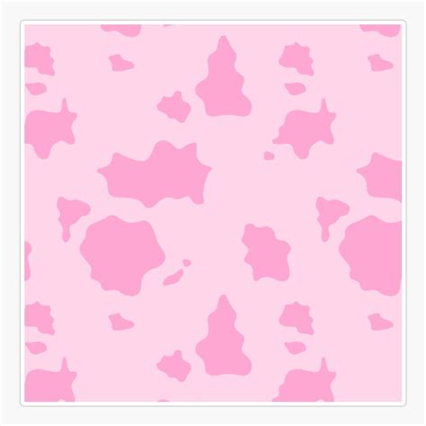 Onim Pink Cow Aesthetic Sticker Phone Decal Water Bottle Stickers Car