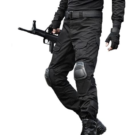 Tactische Broek Militaire Cargo Broek Kniebeschermers Mens Camouflage Pantalon Werk Army Swat