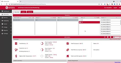 DCIM Software Racks Monitoring And Oversubscription Graphical Networks DCIM Network