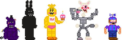 Fnaf 2 Extras Stylized Sprites By Crazycreeper529 On Deviantart