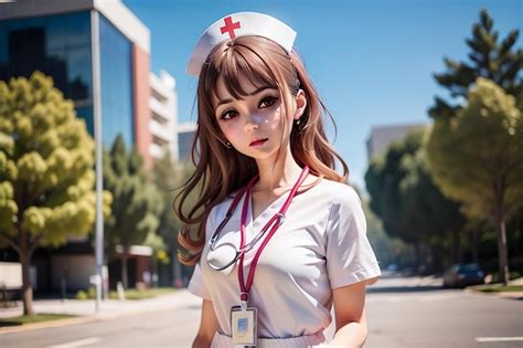 Premium Ai Image A Nurse From The Anime