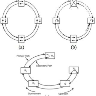 A B And C Dual Token Ring Download Scientific Diagram