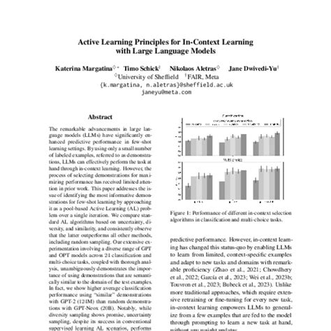 Active Learning Principles For In Context Learning With Large Language Models Acl Anthology