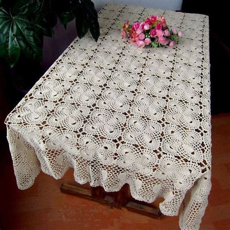 100 Handmade Table Cover Crochet Pattern By Lynnlakeworkshop Crochet Tablecloth Hand