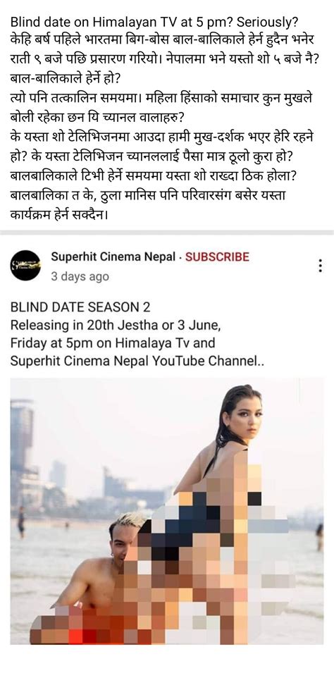 What Is Your Thought About Adult Rated Show Broadcasted On Nepal Television During Prime Time