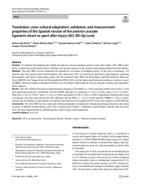 Pdf Translation Cross Cultural Adaptation Validation And