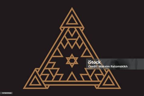 Tous Les Voir Icône Illustration Le Symbole De Loeil Illuminati Dans La