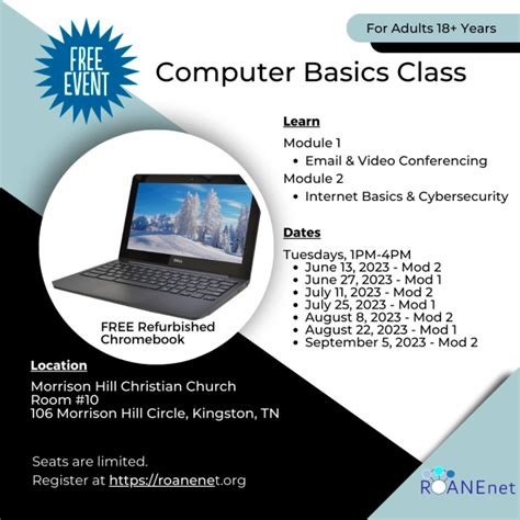 Computer Basics Classes With Free Chromebook 3 Hours