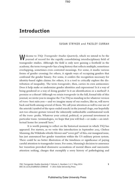 stryker introduction tsq first issue 2014 pdf transgender