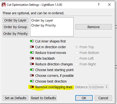 Optimizing Cut Settings LightBurn Software Questions LightBurn Software Forum