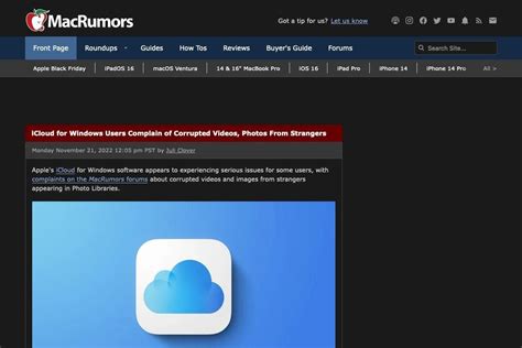 iCloudに問題発生か知らないユーザーの画像や画像がライブラリに表示されるマピオンニュース