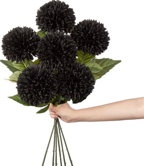 10 Cm Grote Kunstbloemen Hortensia Met 63 Cm Lange Steel 6 Stuks