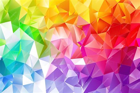 Low Poly Colorful Abstract Geometric Rumpled Triangular Style Illustration Graphic Design