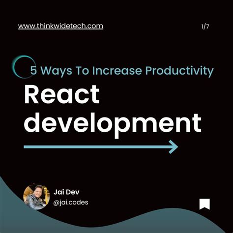 Jai Dev On Linkedin Reactjs Webdevelopment Codingtips Developerlife Productivityhacks