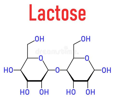 Lactose Molecular Structure
