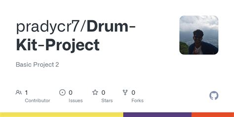 GitHub Pradycr Drum Kit Project Basic Project