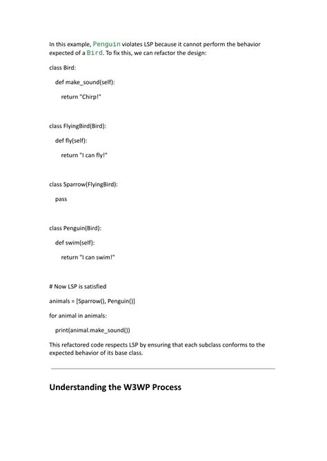 Ppt Understanding The Liskov Substitution Principle With Examples W3wp Process And Python