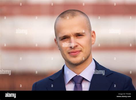 Young Handsome Business Man In City Street Stylish Trendy Male Model