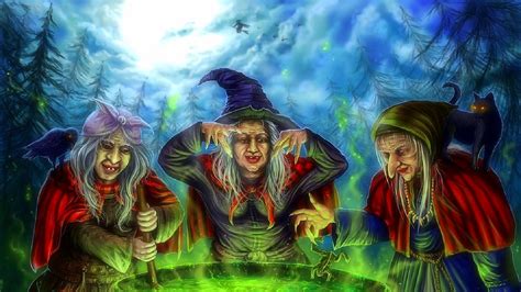 Three Witches Brew Halloween Hd Halloween Wallpapers Hd Wallpapers Id 43811