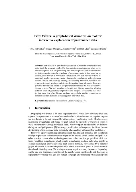 Pdf Prov Viewer A Graph Based Visualization Tool For Interactive