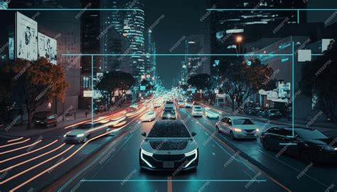 인공지능 자동차 감지 및 인식generative Ai 프리미엄 사진