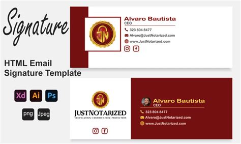Create Clickable Html And Animated Email Signature By Ziimmii 2 Fiverr