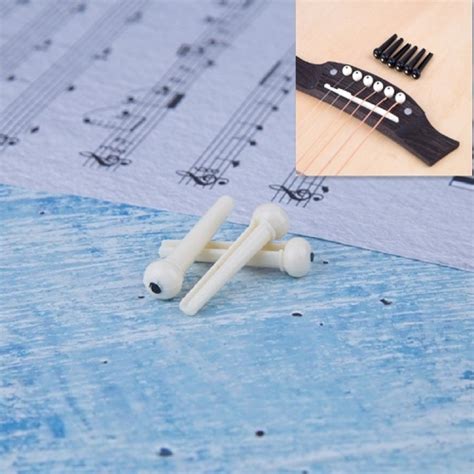 기타 용 100 Pcs 플라스틱 원추형 콘 문자열 네일 흰색
