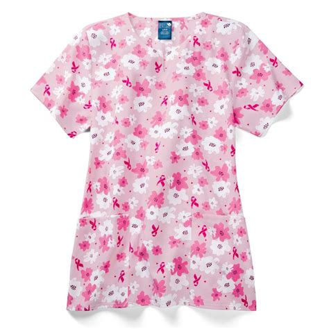 Zoechloe Performance Notch Neck Print Scrub Top S Target