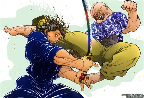 Miyamoto Musashi Vs Orochi Doppo Epic Battle In Baki Dou Manga