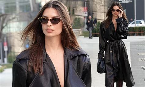 Emily Ratajkowski Puts On A Racy Display During Milan Fashion Week