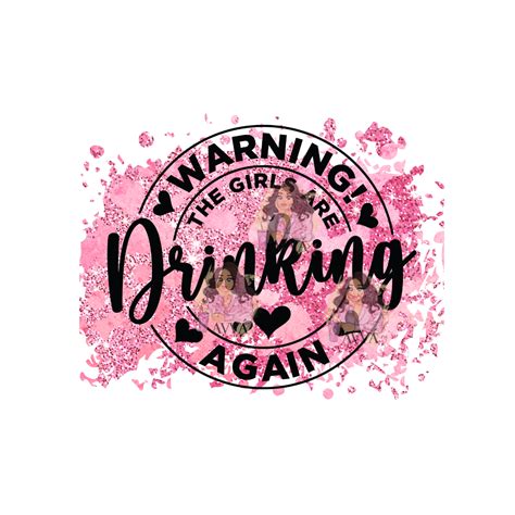 307 Exclusive Warning Drinking Uv Dtf Decal AvvÁ Boutique