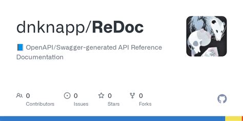 Github Dnknappredoc 📘 Openapiswagger Generated Api Reference