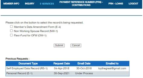 Sss E1 Form Fill Out Personal Record Online Sss Pension Calculator