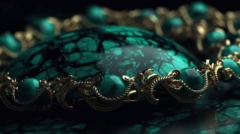Premium Photo Marble Background Of Emerald Green Color With Gold Trim
