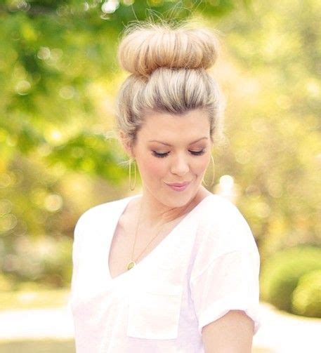 A Full Huge Bun On Top Of Your Head Is Perfect When Going Out To