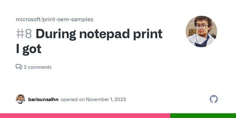 During Notepad Print I Got Issue Microsoft Print Oem Samples