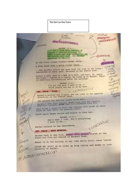 Scripts Annotated DOCX Books And Literature