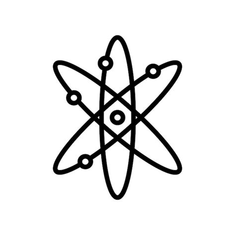 Premium Vector Physics Icon Set Scientific Atom Nucleus Vector Symbol Proton Neutron Or