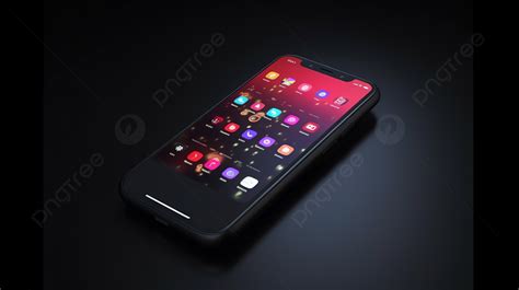 3d Render Of An Illustrated Mobile App Notification Message Background